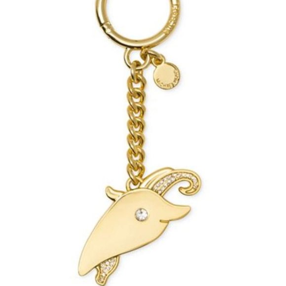Michael Kors | Accessories | Michael Kors Charm Gold Box Zodiac Charms Key Chain Key Charm Fob ...